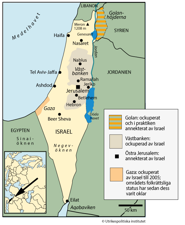 Israel – Geografi och klimat | Utrikespolitiska institutet